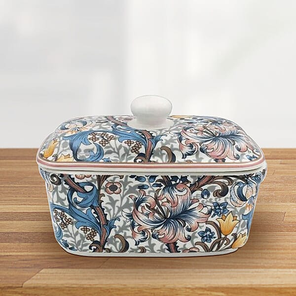 Lesser and Pavey - William Morris Golden Lily Butter Dish - Microwave ...