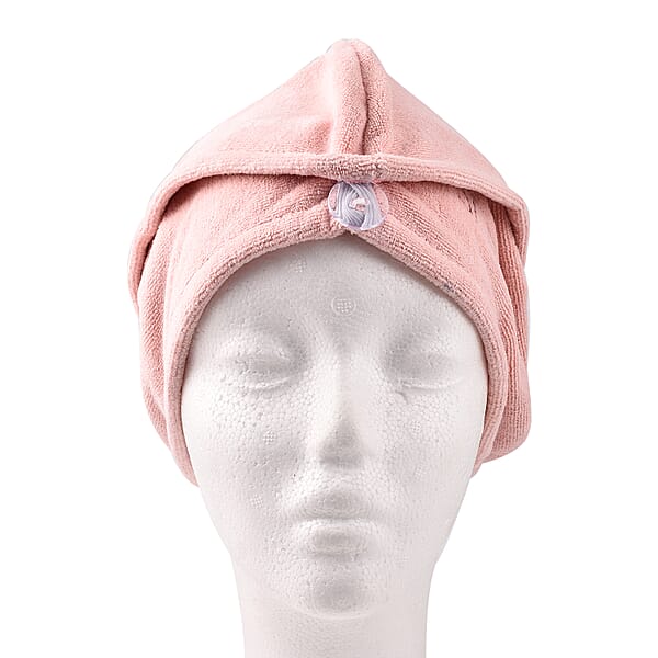 Sleeke Micro Fibre Hair Wrap - Pink - 6283436 - TJC