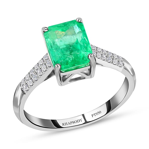 Certified and Appraised RHAPSODY AAAA Colombian Emerald and VS EF ...