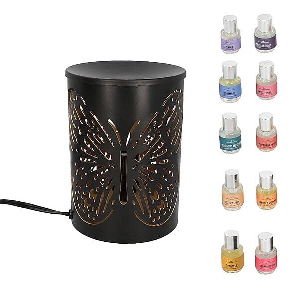 Table Decorative Diffusor Lamp With Set of 10 Aroma Oil (5 Ml ...