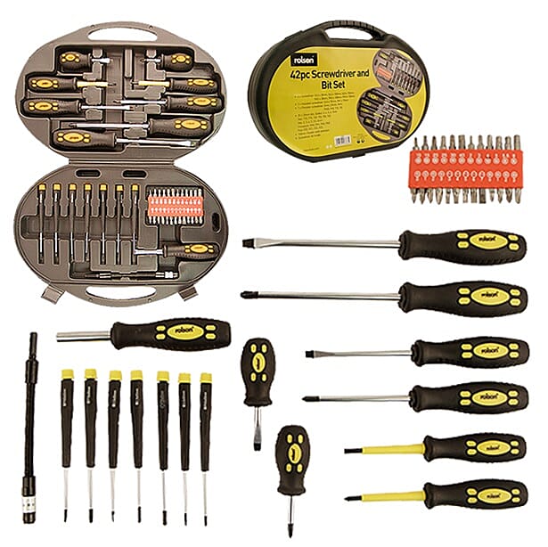 ROLSON - 42pc Screwdriver and Bit Set - 6319985 - TJC