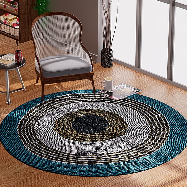 100% handmade woven rug from Indonesia Material: Seagrass and Synthetic ...