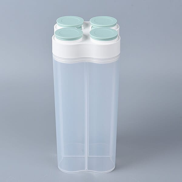 4 Compartment Storage Food Container (450ml) - Green - 6639007 - TJC