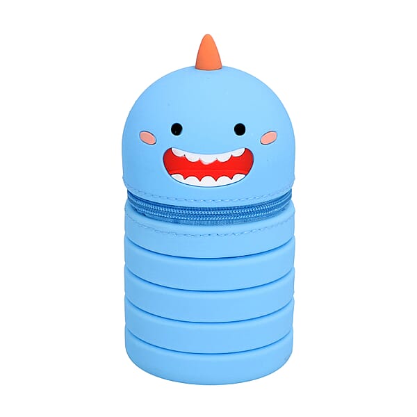 Set of 5 Pens with Extendable Kids Funny Characters Stationary Box ...