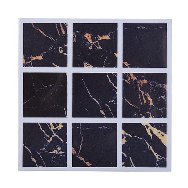 Set of 20 Sticky Mosaic Wall Sticker - Black - 6717262 - TJC