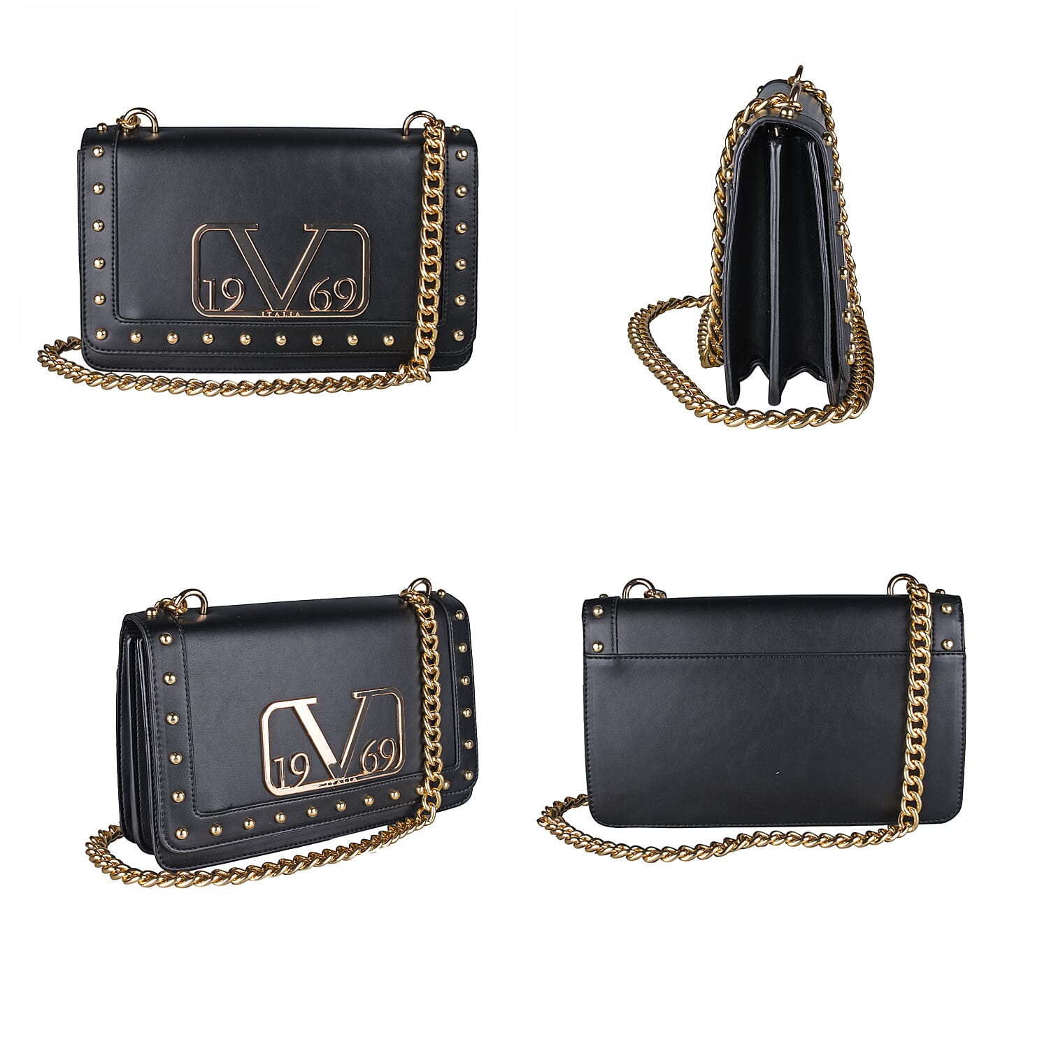 19V69 ITALIA by Alessandro Versace Crossbody Bag Detachable with Chain ...