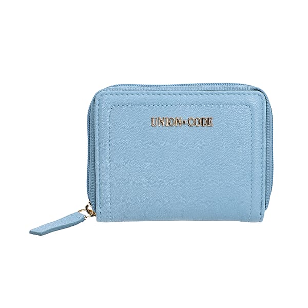 Union Code 100% Genuine Leather RFID Blue Wallet - 6887295 - TJC