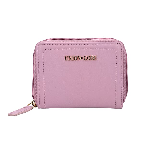 Union Code 100% Genuine Leather RFID Lilac Wallet - 6887296 - TJC