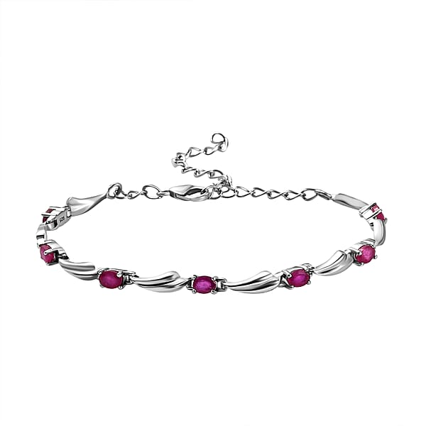Vegas Close Out - African Ruby Bracelet (Size - 6 With 2.5 Inch ...