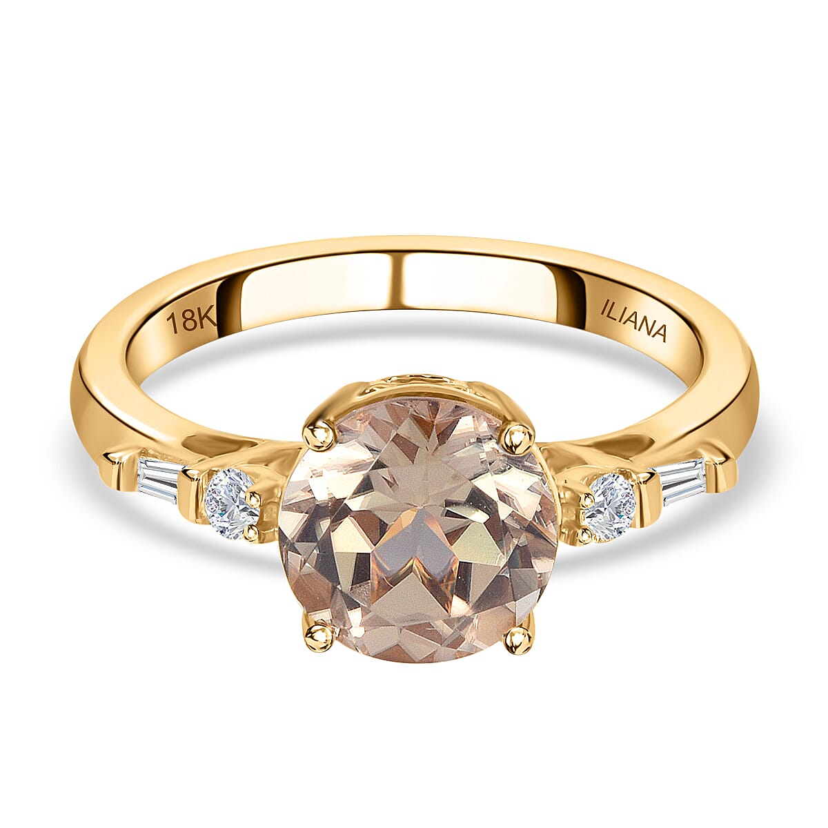 18K Yellow Gold SI Turkizite , White Diamond SI Ring 2.35 ct, Gold Wt ...