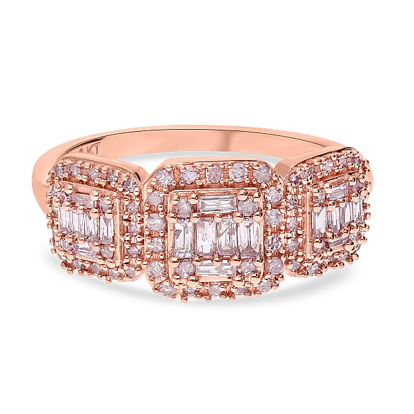 9K Rose Gold SGL Certified Natural Pink Diamond Ring 0.52 Ct - 7073562 ...