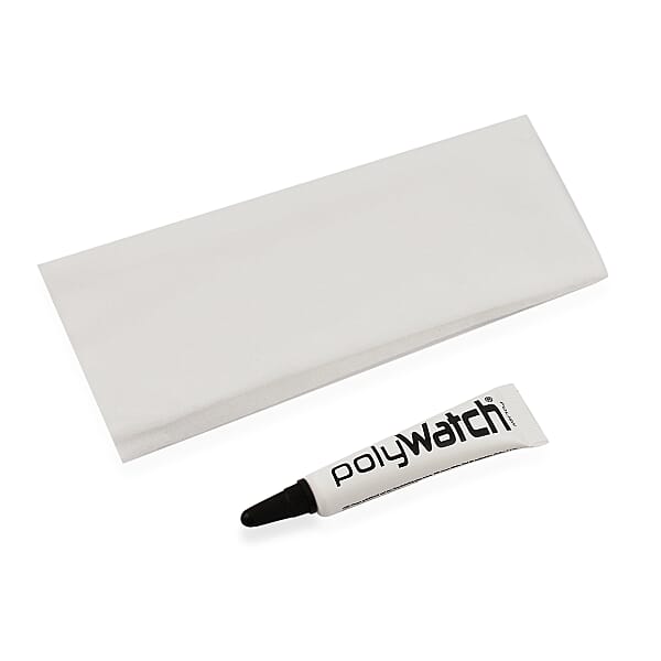 PolyWatch Plastic Polish Kit (Size 8x3 Cm) - Black & White - 7080565 - TJC