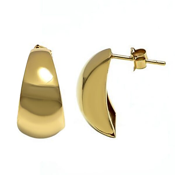 Maestro Collection - 9K Yellow Gold Earrings (with Push Back) - 7134469 ...