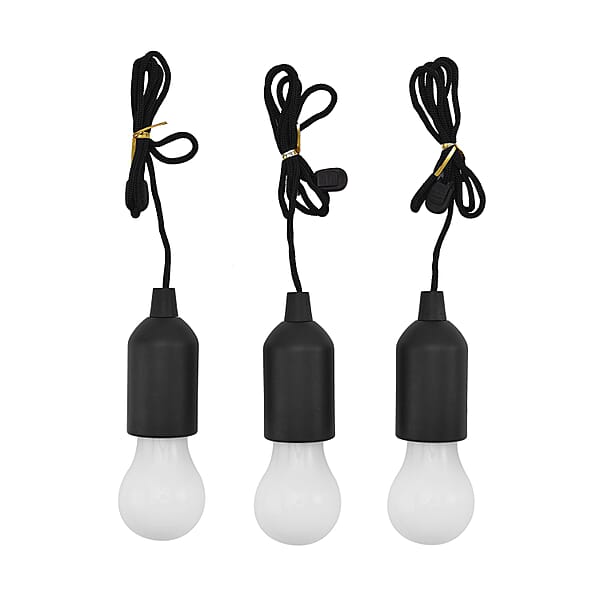 Set of 3 Puli Chord Night Lights - Black - 1657319055 - TJC