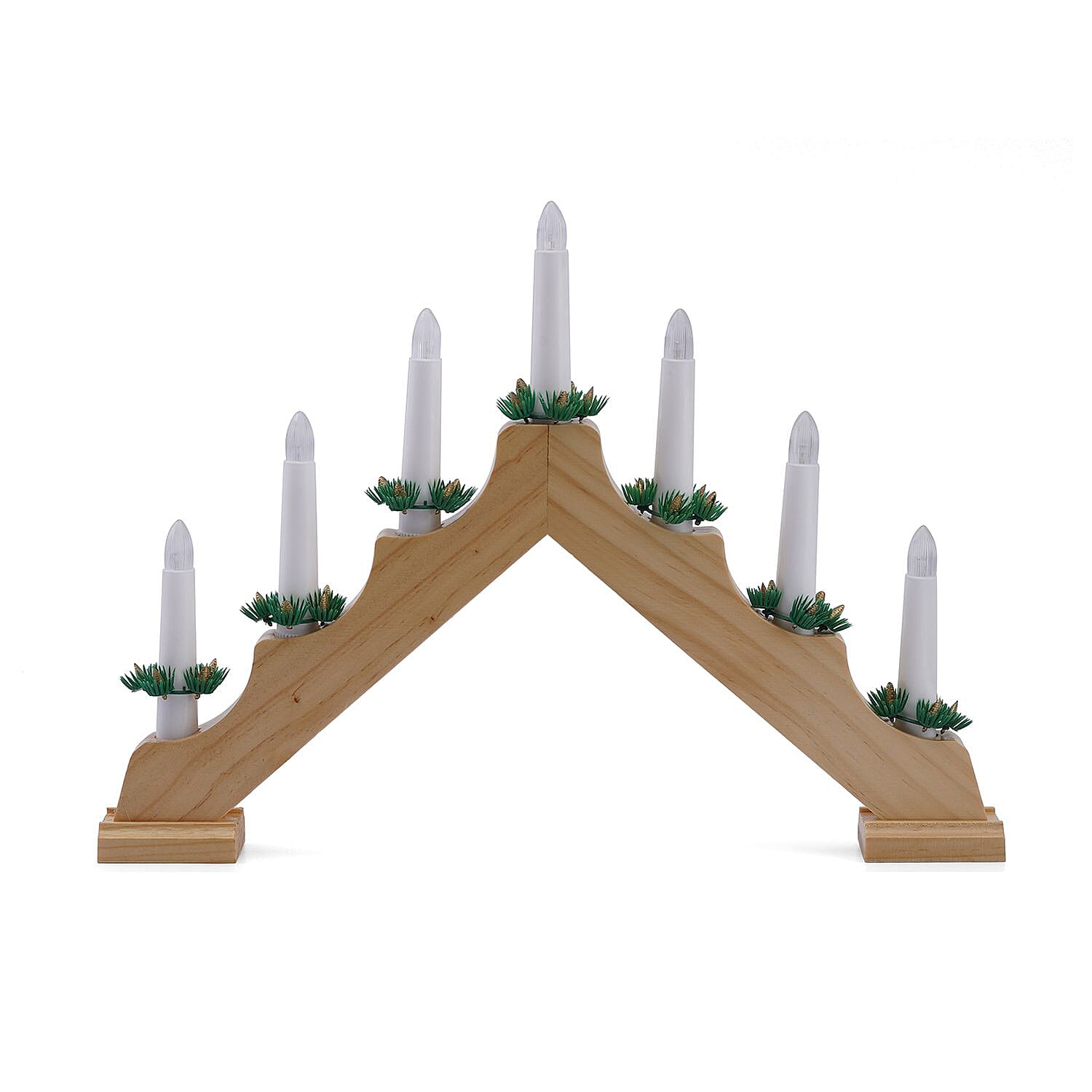 7 Candles Bulb Candle Bridge with Warm Light - 7188716 - TJC