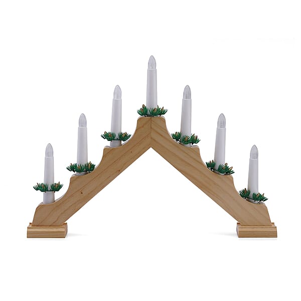 7 Candles Bulb Candle Bridge with Warm Light - 7188716 - TJC