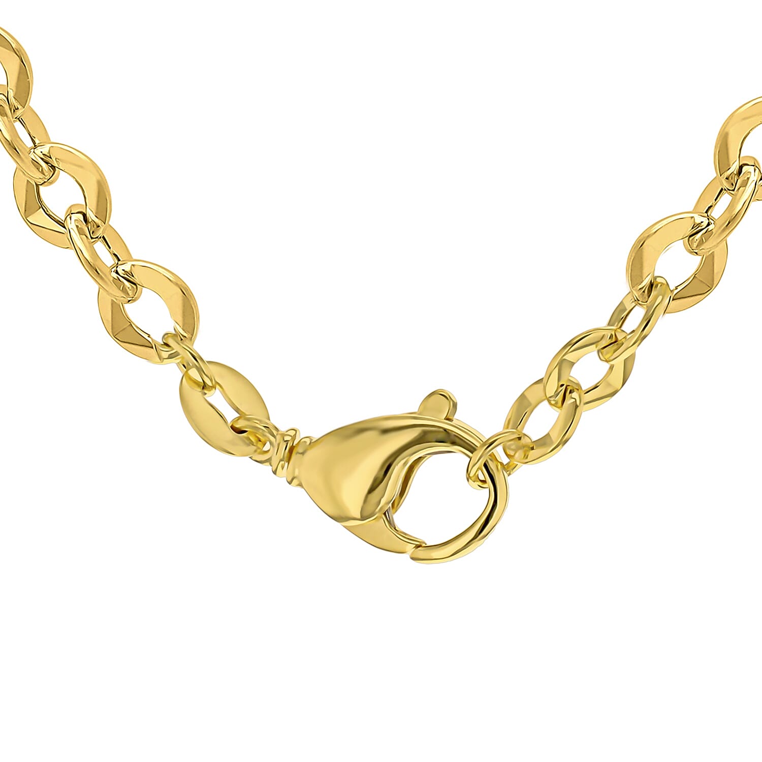 9K Yellow Gold Diamond Cut Trace Chain 20 Inch - 7190385 - TJC
