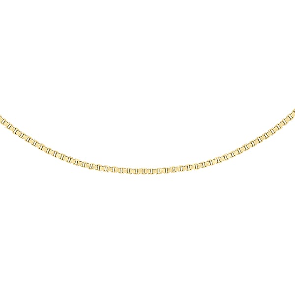 9K Yellow Gold Venetian Box Chain 16 Inch - 1729571837 - TJC