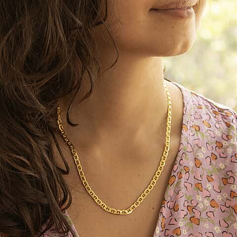 9K Yellow Gold Rambo Chain 18 Inch - 7192249 - TJC