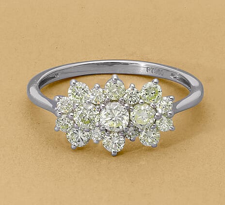 Platinum Diamond Rings for Her Online in UK | TJC