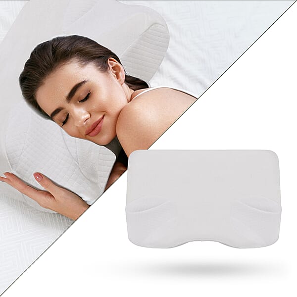 Anti Snore Memory Foam Pillow Contoured Neck And Head Support Soft