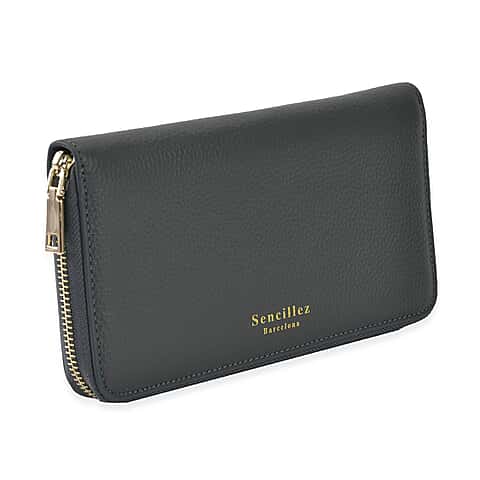 Sencillez 100% Genuine Leather RFID Protected Wallet - Green - 7197839 ...