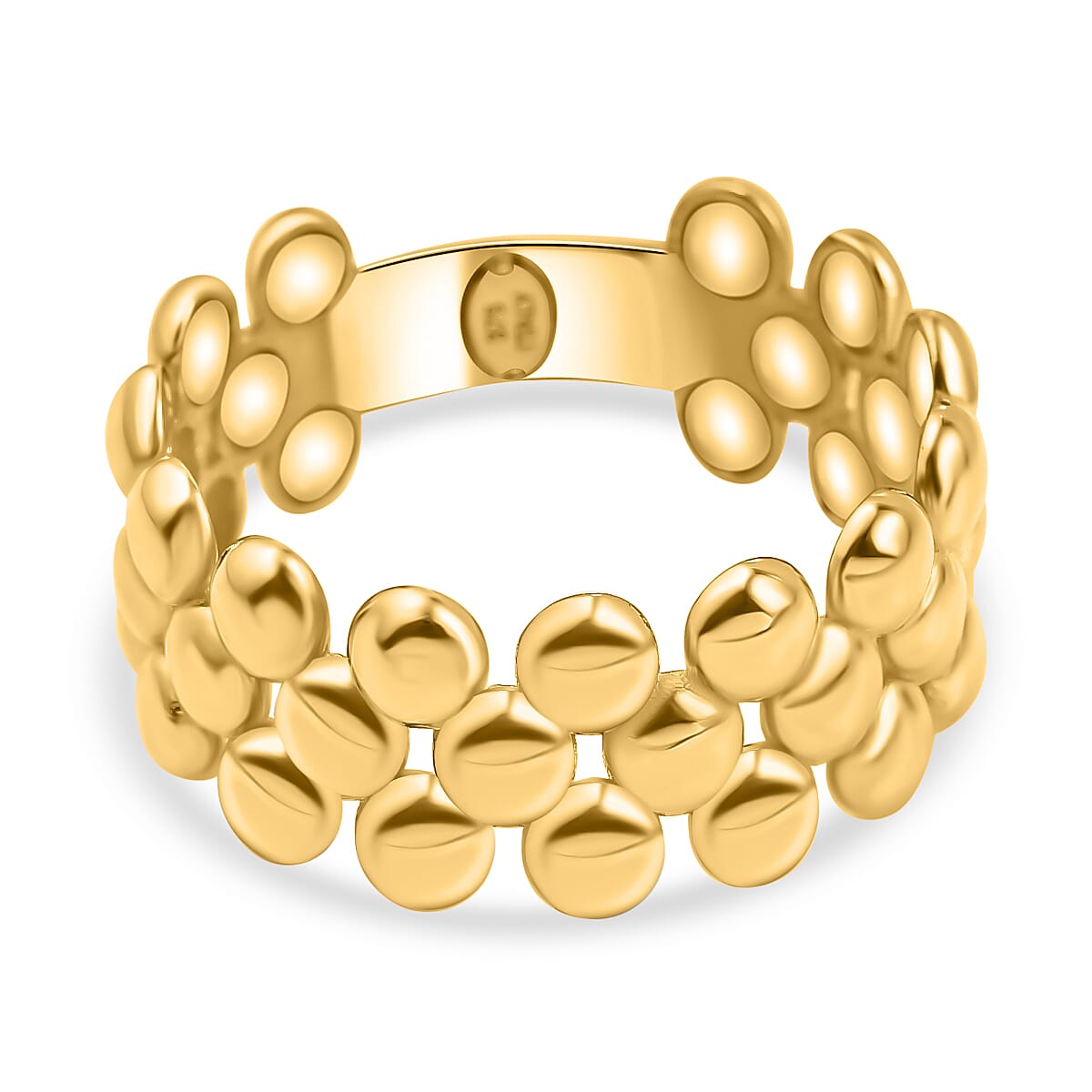 Maestro Collection - 9K Yellow Gold Panther Link Ring - 7197943 - TJC