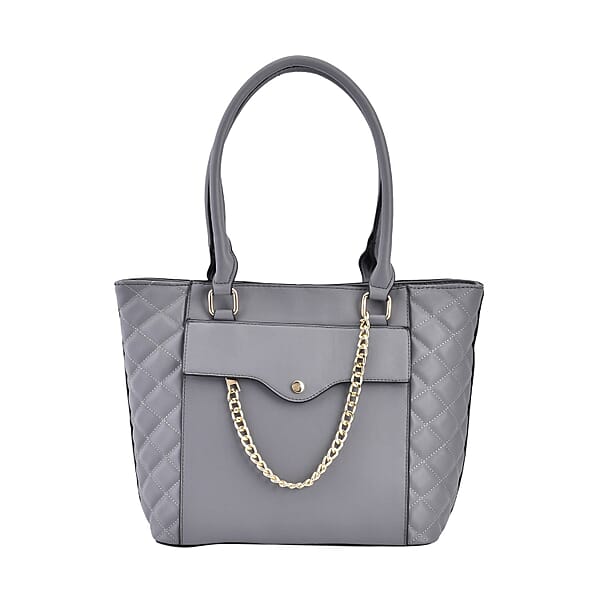 Crossbody Bag with Shoulder Strap - Grey - 7208576 - TJC