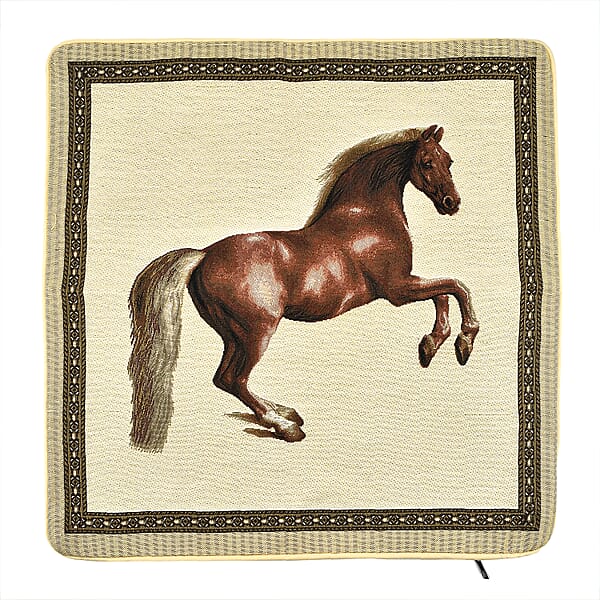 Signare Tapestry Whistlejacket Panelled Cushion Cover (Size 45 Cm ...