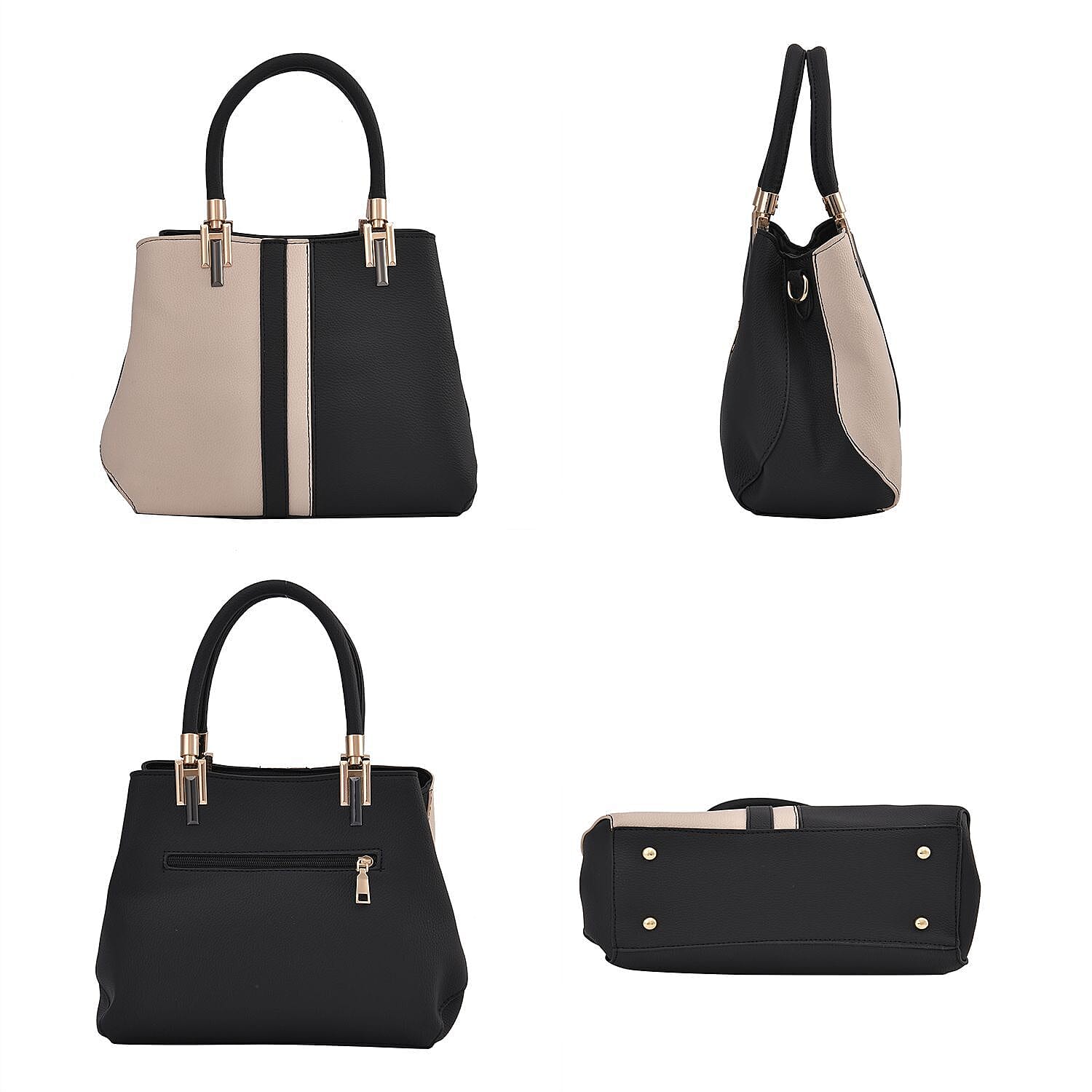 Designer Closeout Deal - Full Grain Handbag with Detachable Long Strap ...