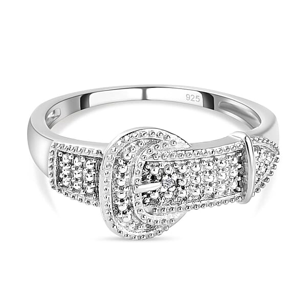 Diamond Band Ring in Platinum Overlay Sterling Silver - M7251836 - TJC