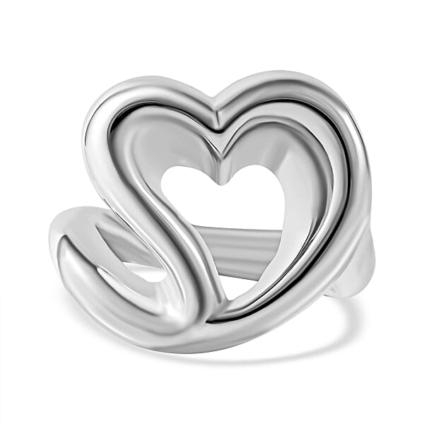 BKK Closeout - Sterling Silver Heart Ring - M7253709 - TJC