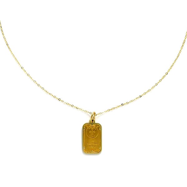 24K Yellow Gold Pendant with 9K Yellow Gold Chain (Size 20) - 7257032 - TJC