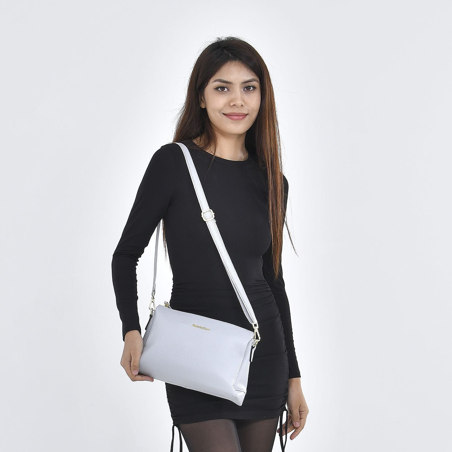 Sencillez 100% Genuine Leather Crossbody Bag with Detachable Shoulder ...