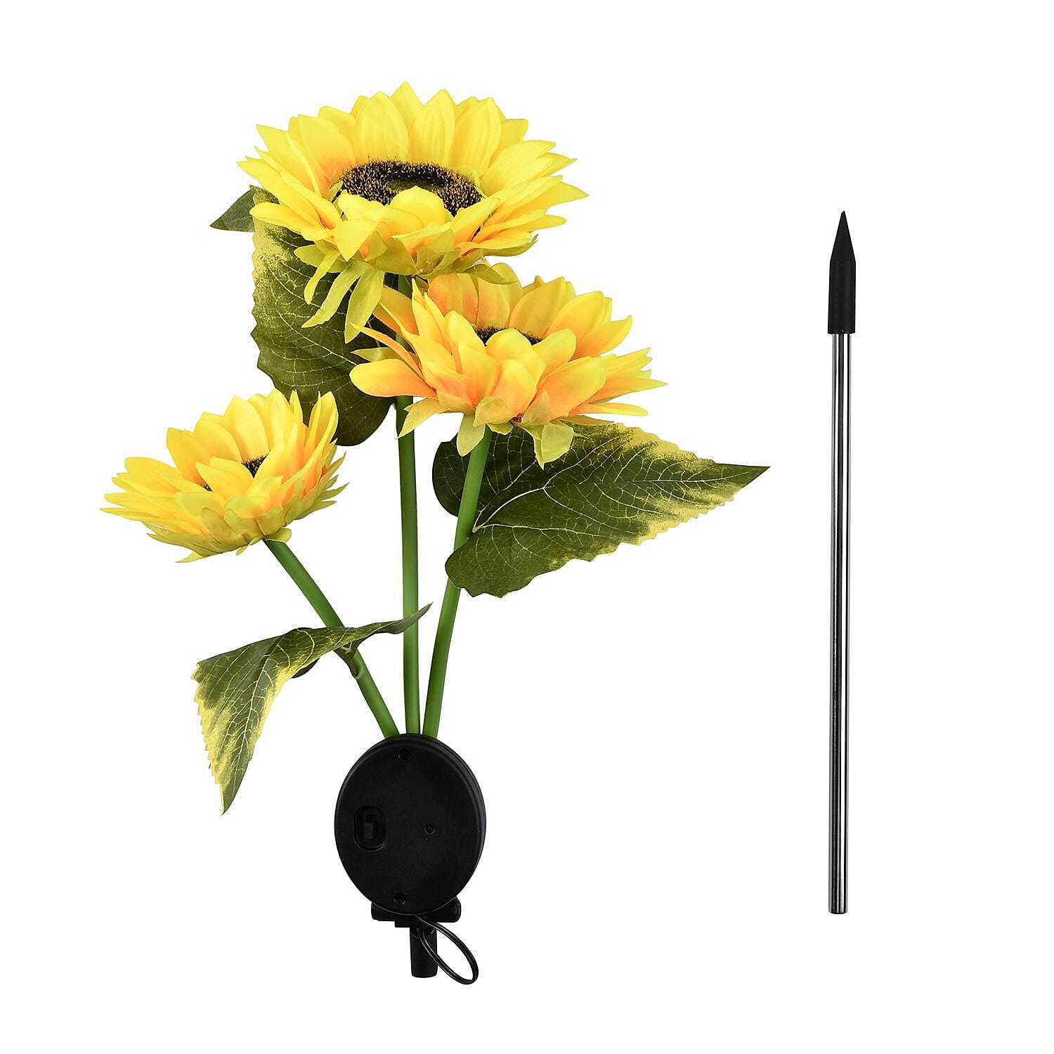 3 Heads Solar Sunflower LED Light for Outdoor (Size 80cm) - Yellow ...