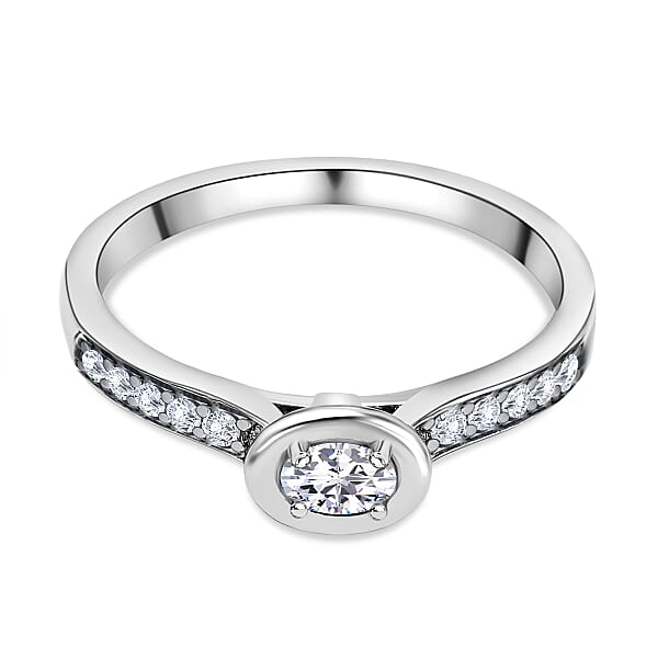NY Closeout - 14K White Gold Diamond (SI-G-H) Ring 0.35 Ct. - 7268989 - TJC