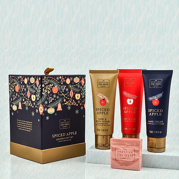 Scottish Fine Soaps: Spiced Apple Gift Set with Hand Creams and Soap ...