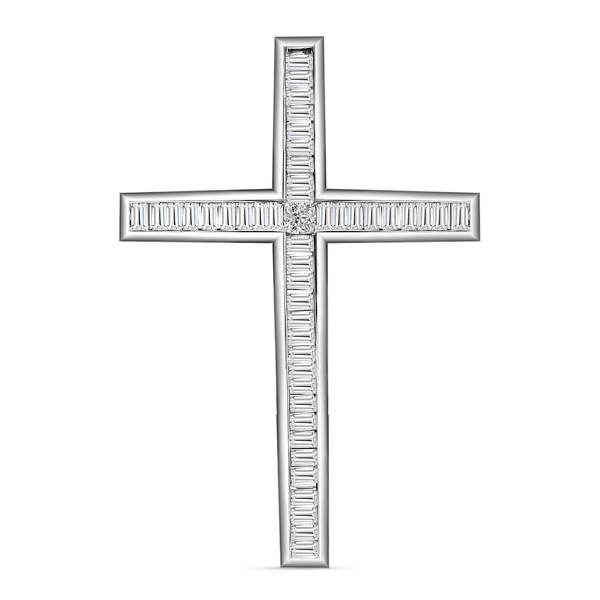 RHAPSODY 950 Platinum Cross Pendant with VS-E-F Diamond - 7281573 - TJC
