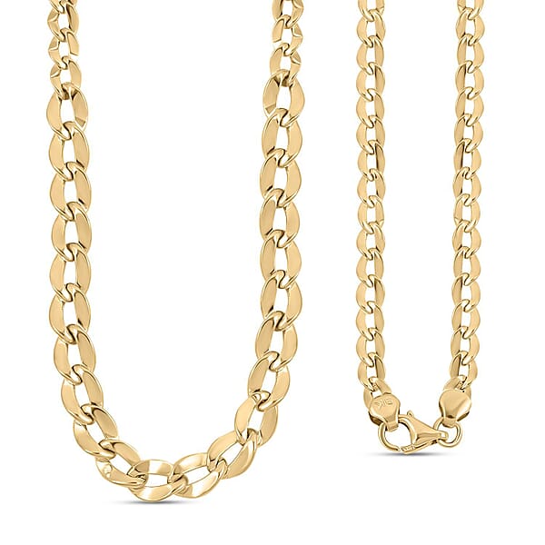 Hatton Garden Close Out Deal - 9K Yellow Gold Curb Necklace (Size - 20 ...
