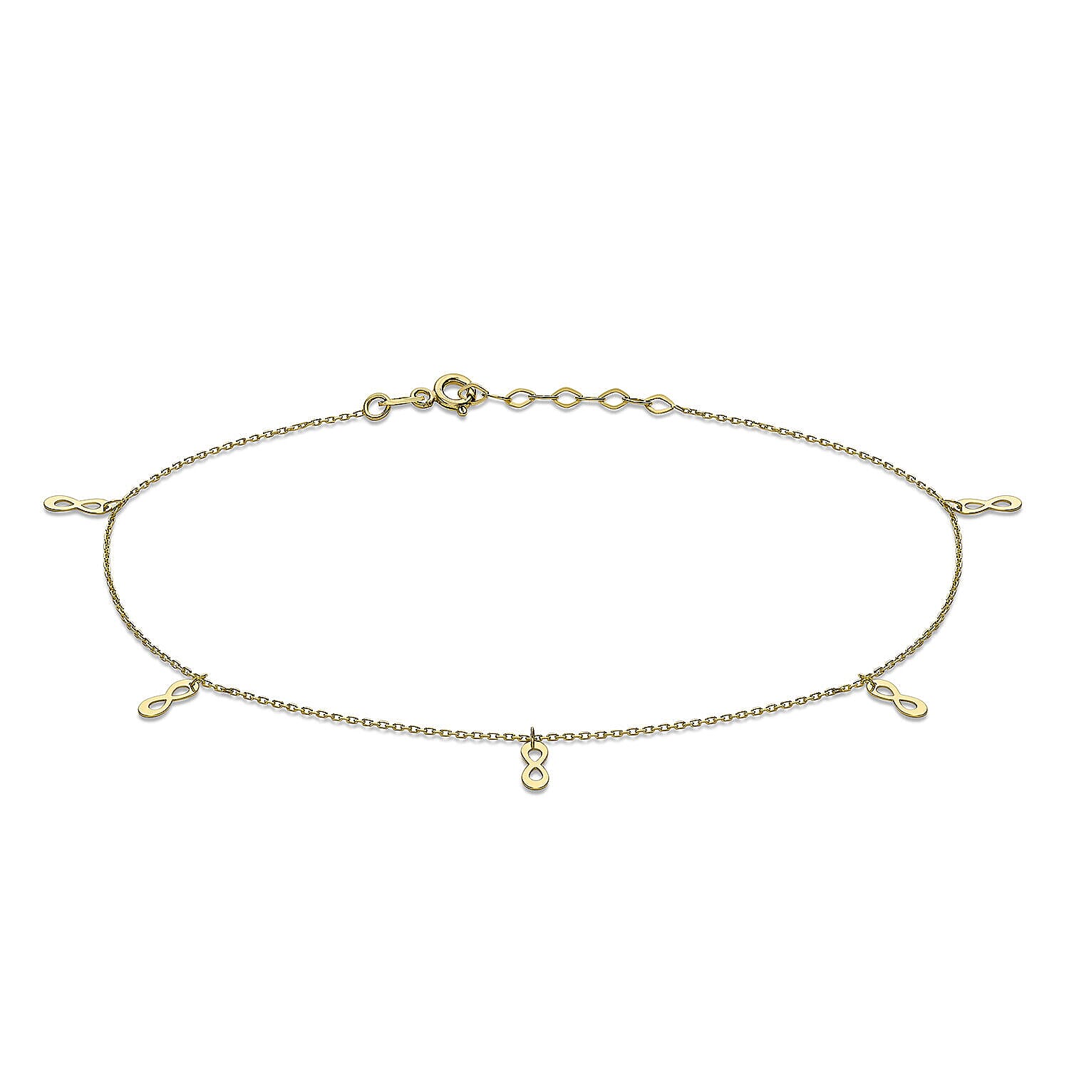9 inch gold ankle bracelet store
