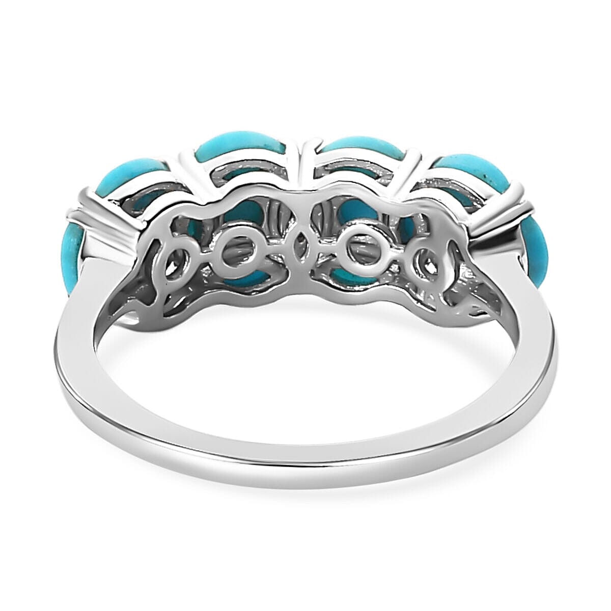 Tucson Special- Arizona Sleeping Beauty Turquoise Cluster Ring in ...