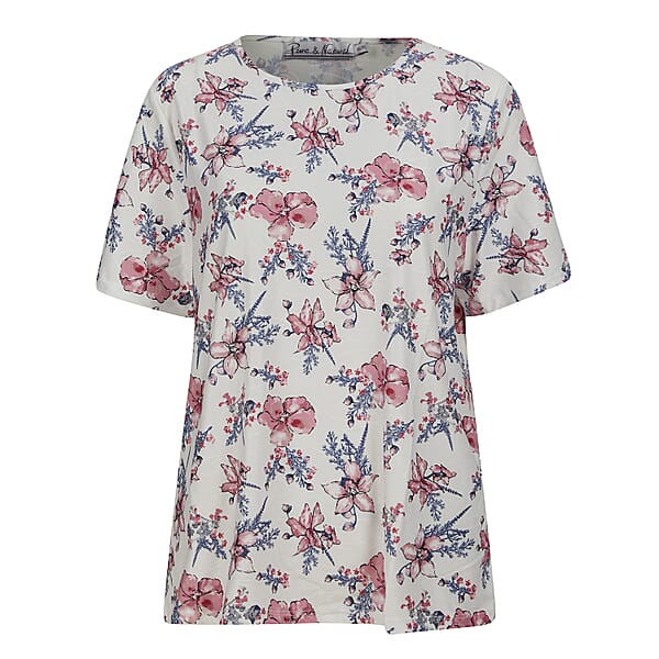TJC Floral Embossed Pattern Top With Long Sleeves - 7369335 - TJC