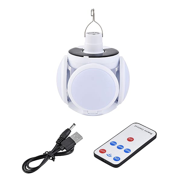 Indoor and Outdoor Solar Rechargeable Light with Remote (800 mAh-Li ...