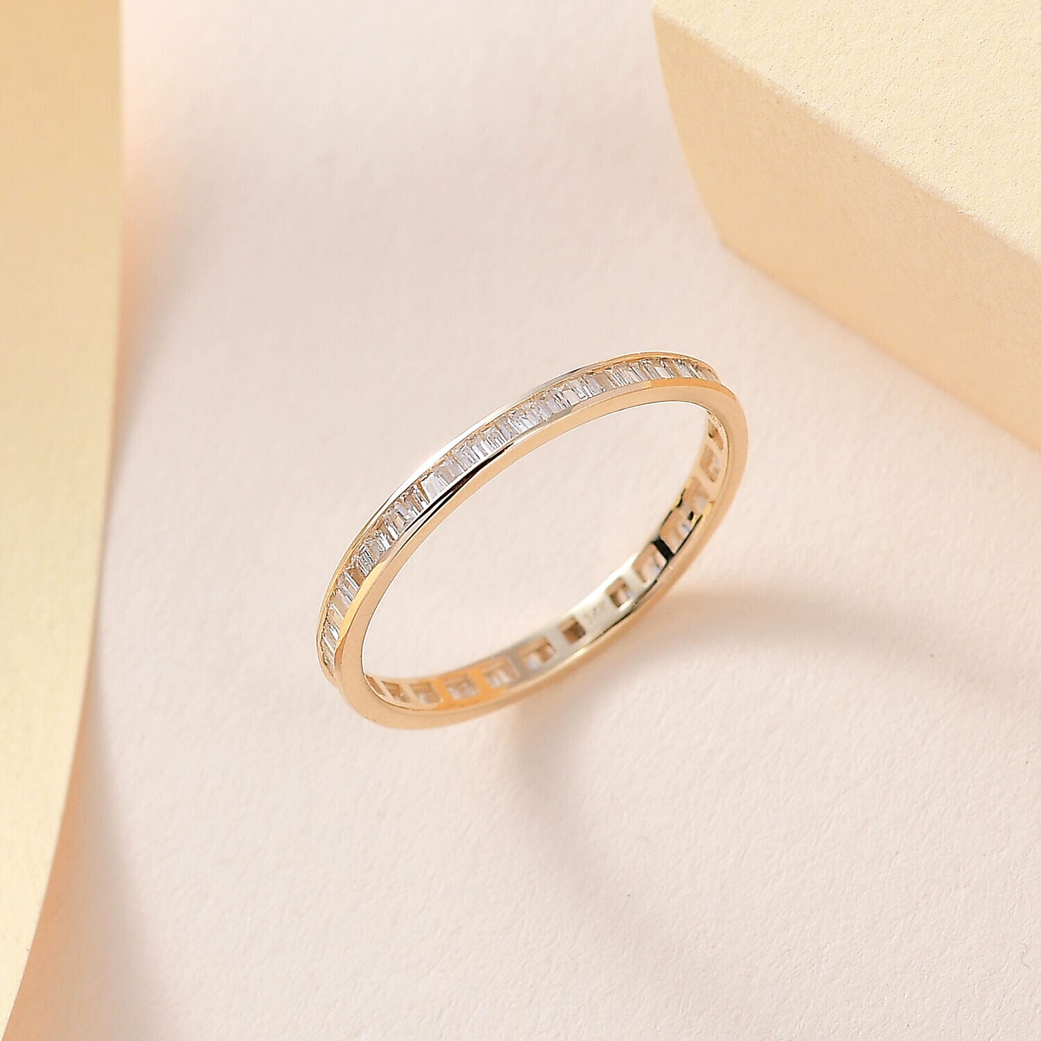 14K Yellow Gold SGL Certified Diamond (I1-I2-G/H) Wedding Band Ring 0.34 Ct. - 7380532 - TJC