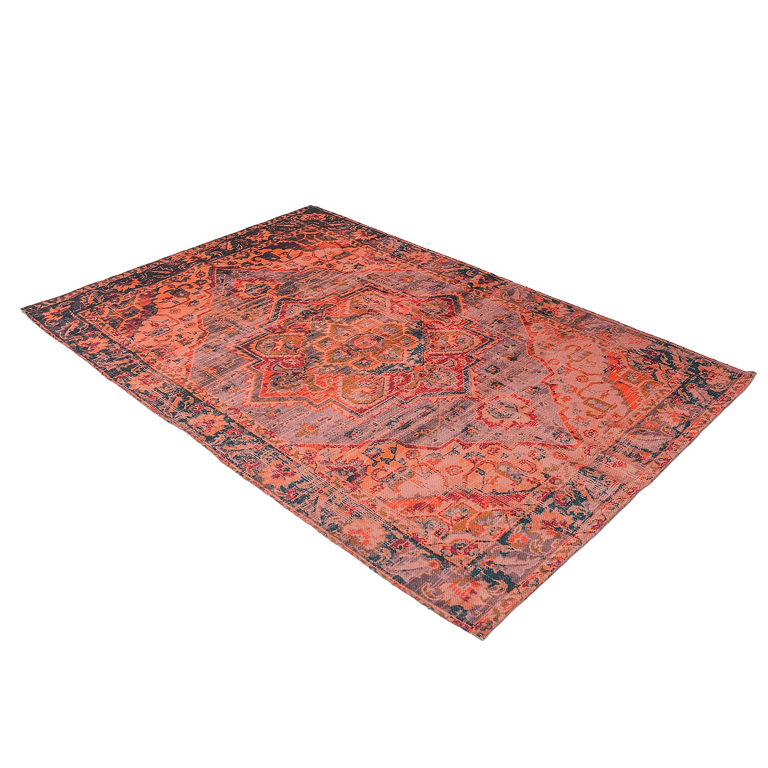 Traditional Digital Printed Rug - Red and Multi - 7381252 - TJC
