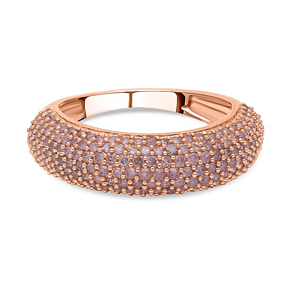 9K Rose Gold SGL Certified Natural Pink Diamond Ring 1.00 Ct. - 7381951 ...