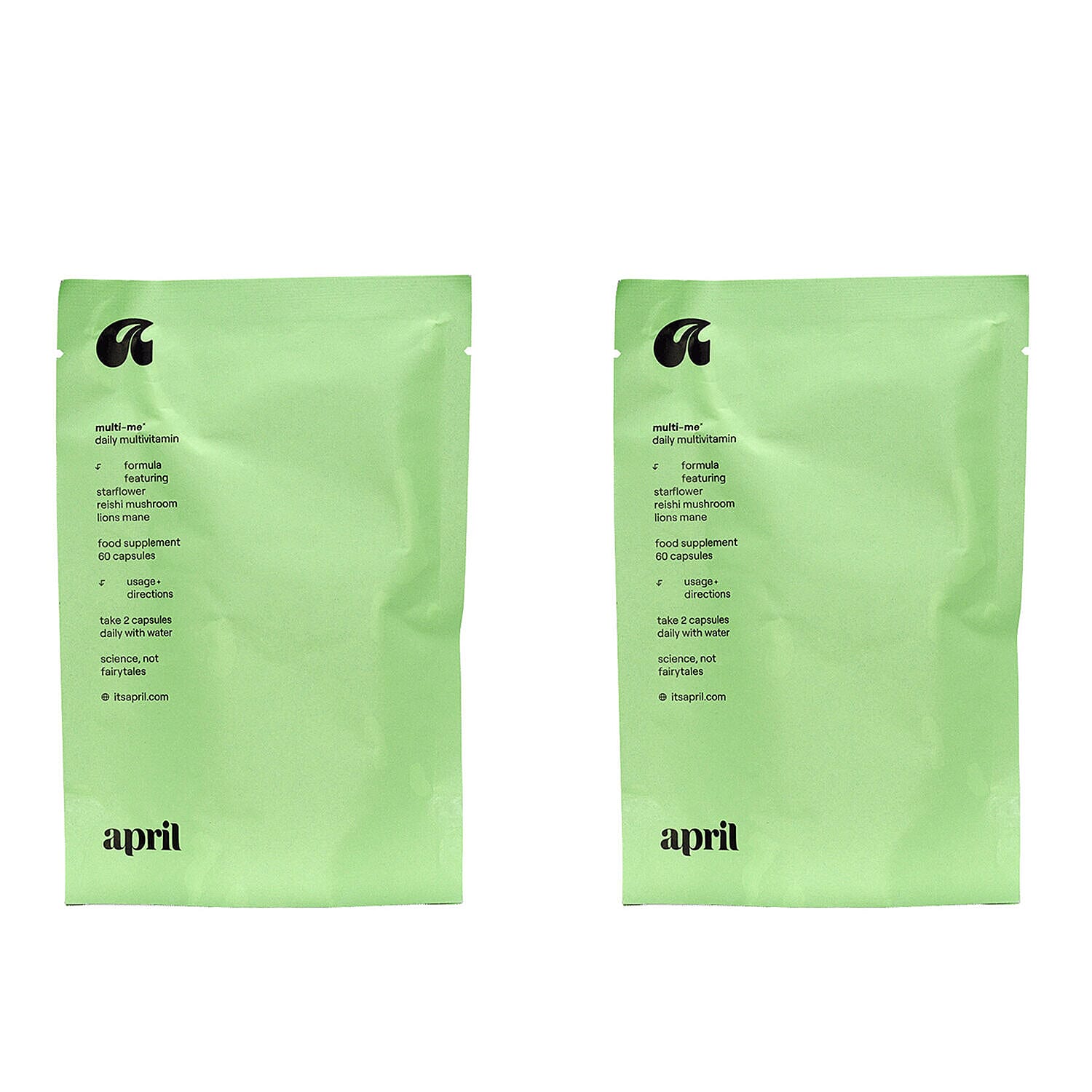 April Supplements: Multi-me Daily Multivitamin Refill Paper Pouch (60 ...