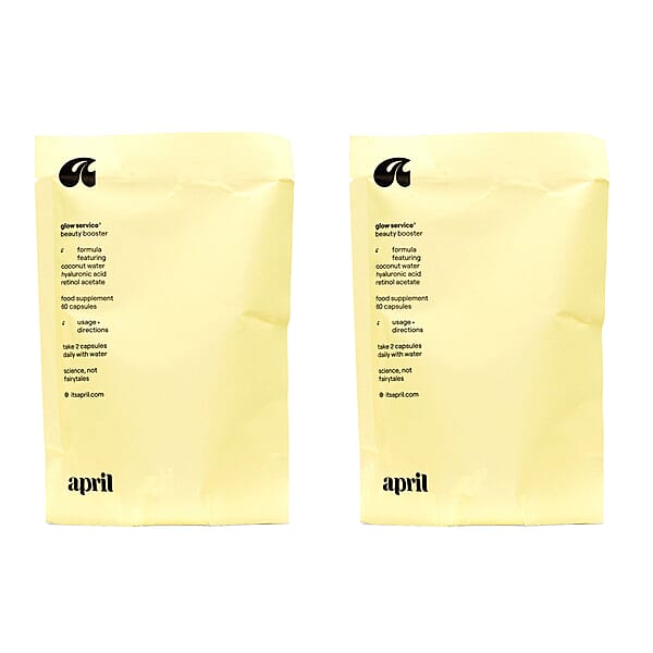 April Supplements Glow Service Skincare Beauty Booster Refill Paper ...