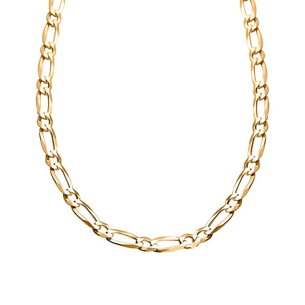 CloseOut-Yellow Gold Overlay Sterling Silver Necklace (Size - 18-2 Inch ...