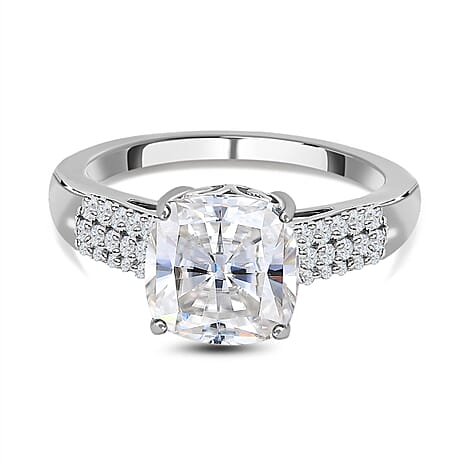 Moissanite Rings | Silver, Gold Moissanite Rings in UK | TJC
